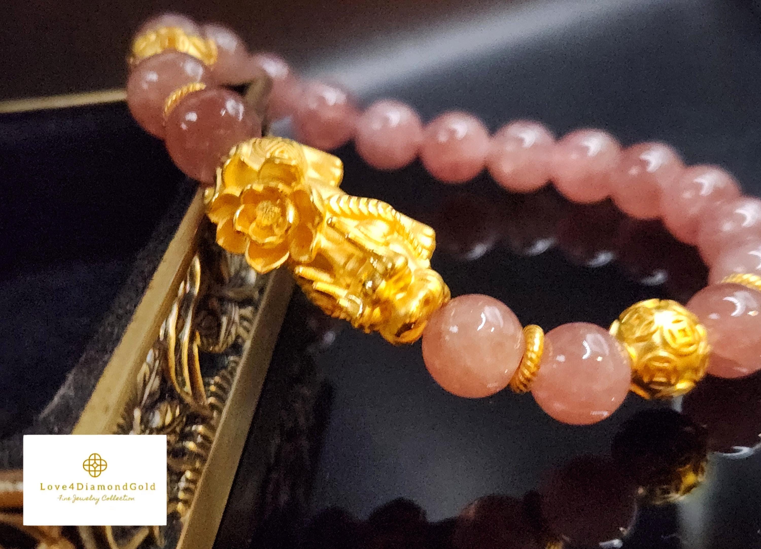 Real 24K Gold Pixiu Bracelet Real Feng Shui Bracelet 24K Wealth ...