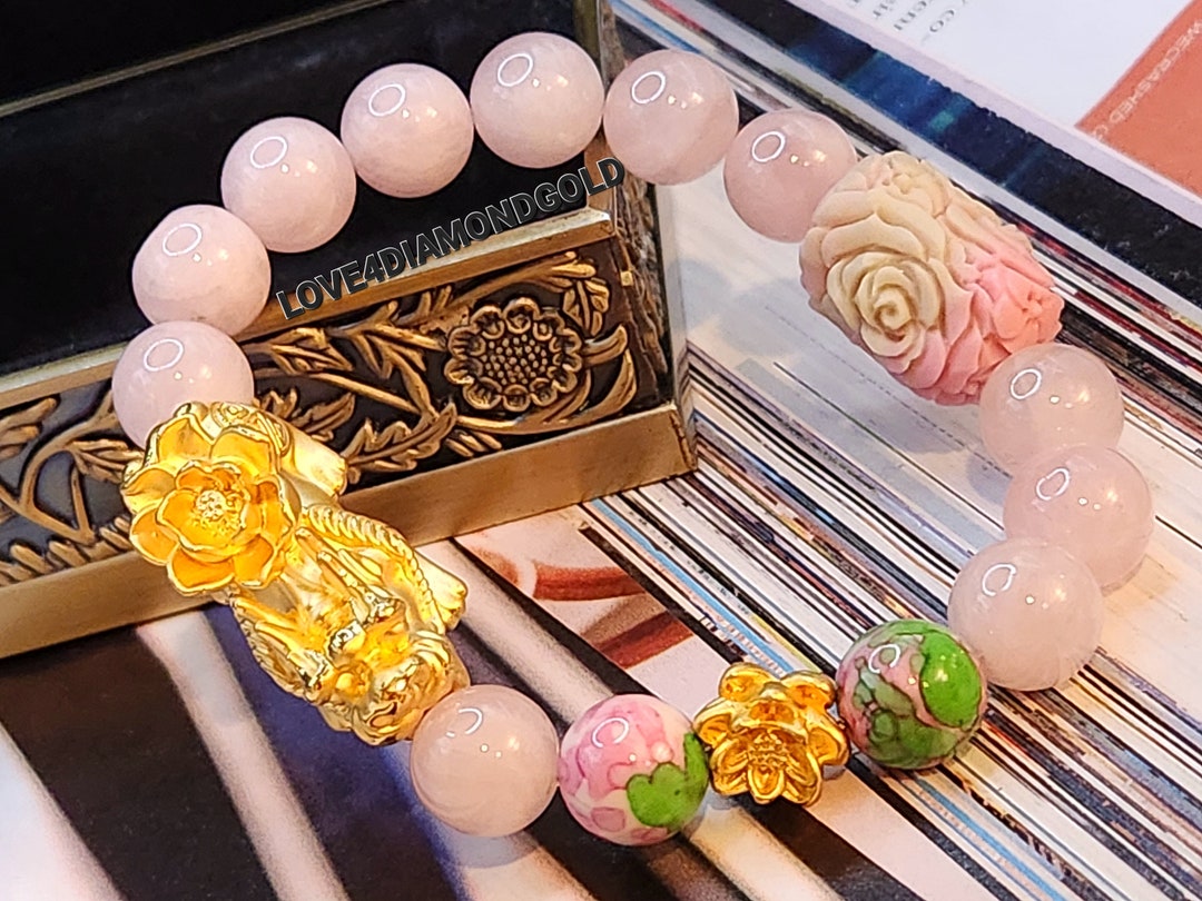 24K Real Feng Shui Bracelet 24K Pixiu Bracelet Wealth Bracelet 24K Gold ...