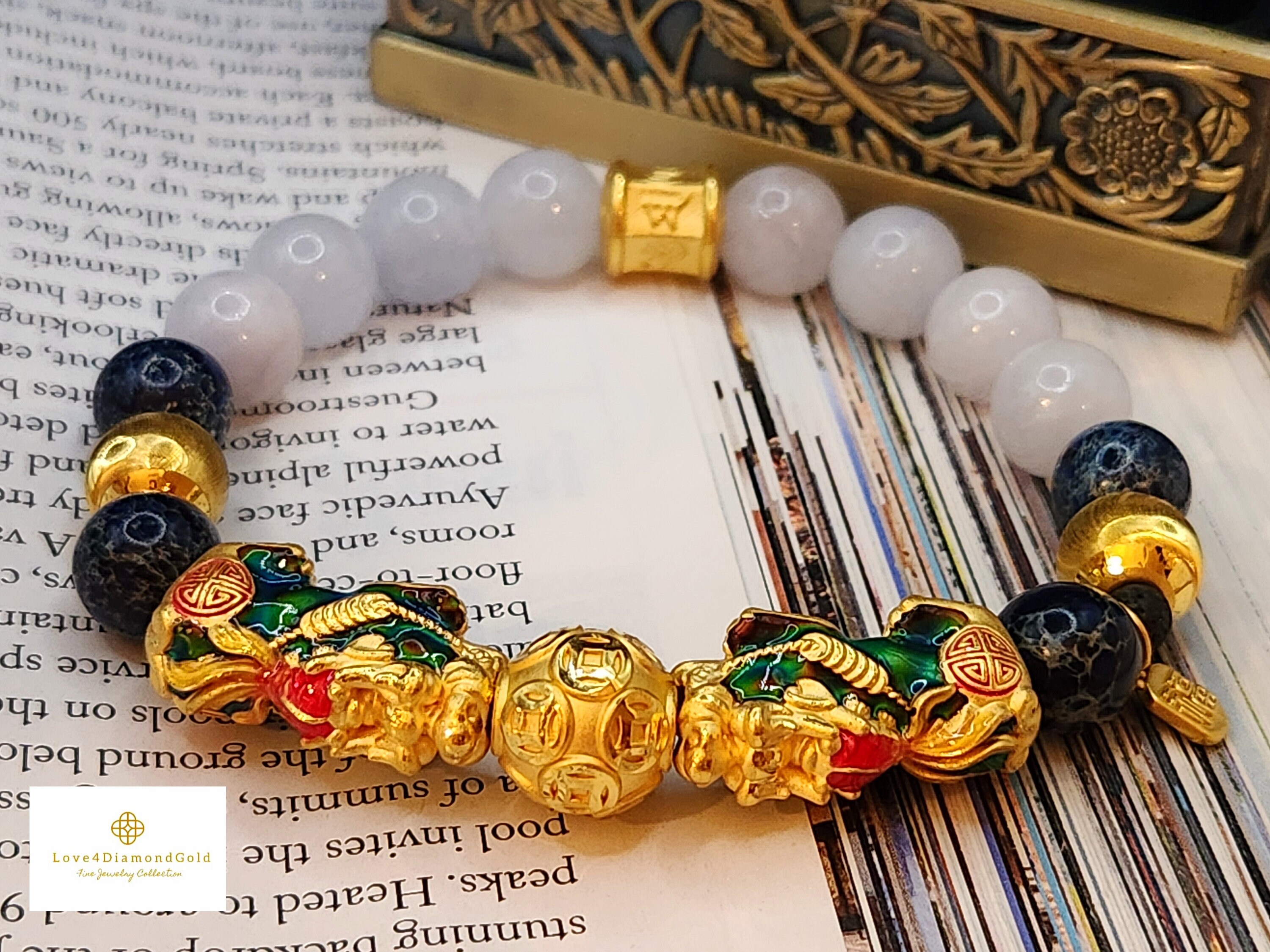Real 24K Gold Pixiu Bracelet 24K Real Feng Shui Bracelet 24K Pixiu Bracelet Dragon Bracelet 24K Lucky Piyao Bracelet 24K Real Gold Bracelet