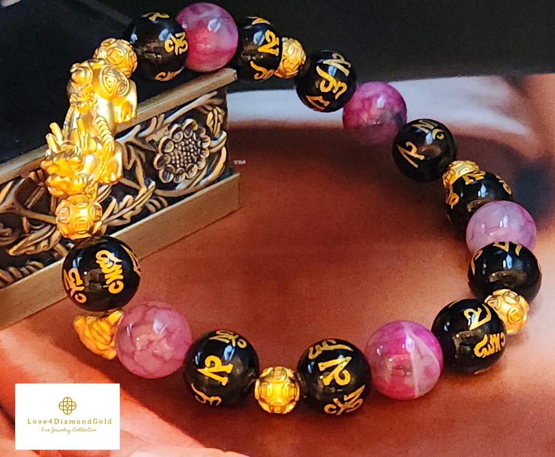 Real 24K Gold Pixiu Bracelet 24K Coin Bracelet Feng Shui Bracelet 24K ...