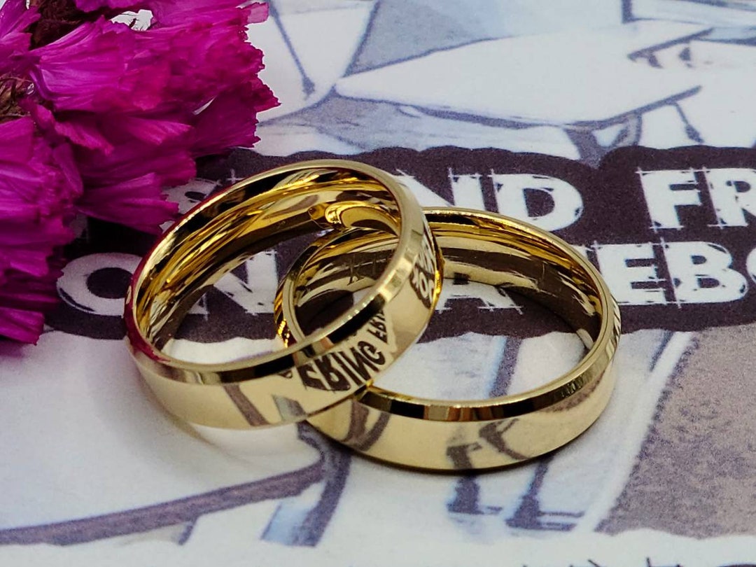 18K Solid Gold Ring Classic Dome Ring Polished Dome Ring Wedding Band ...