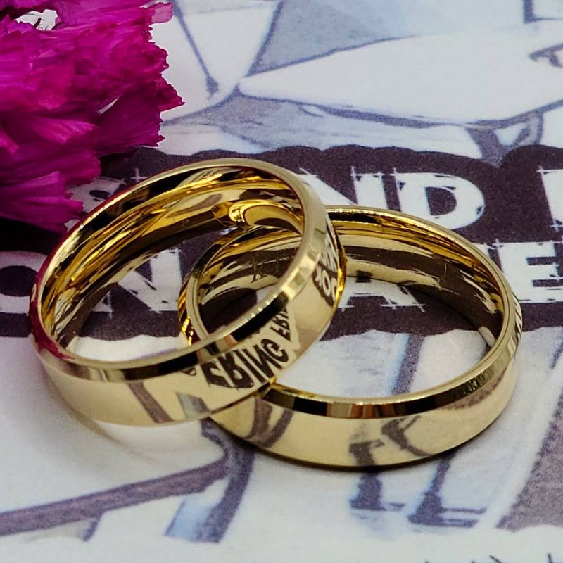 18k Gold Couple Rings - Etsy