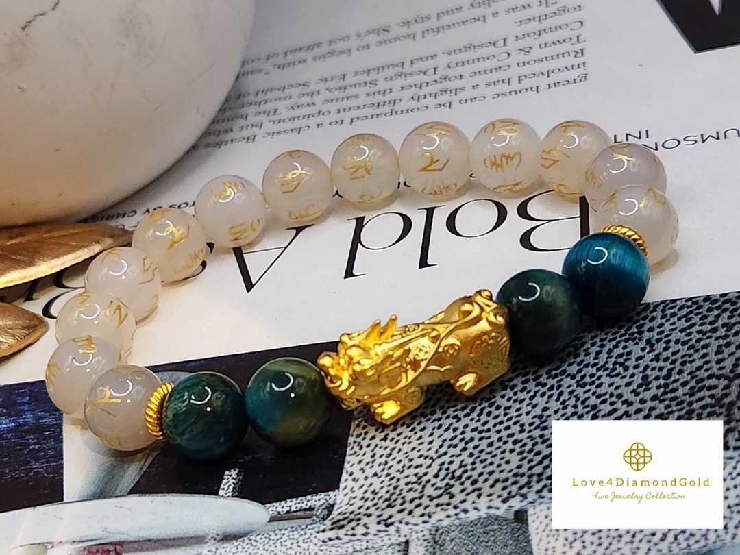 Real 24K Gold Pixiu Bracelet Real Feng Shui Bracelet 24K Pixiu Bracelet ...