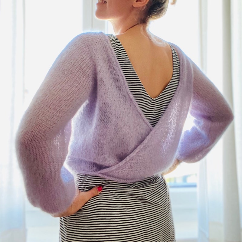 Open Back Sweater - Etsy