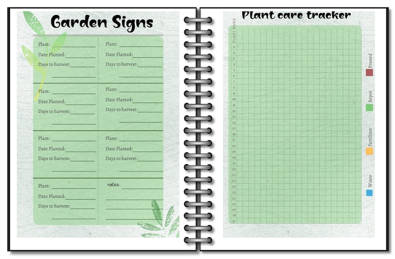 Garden Planner Printable, Gardening Log, Garden Journal, Gardening ...