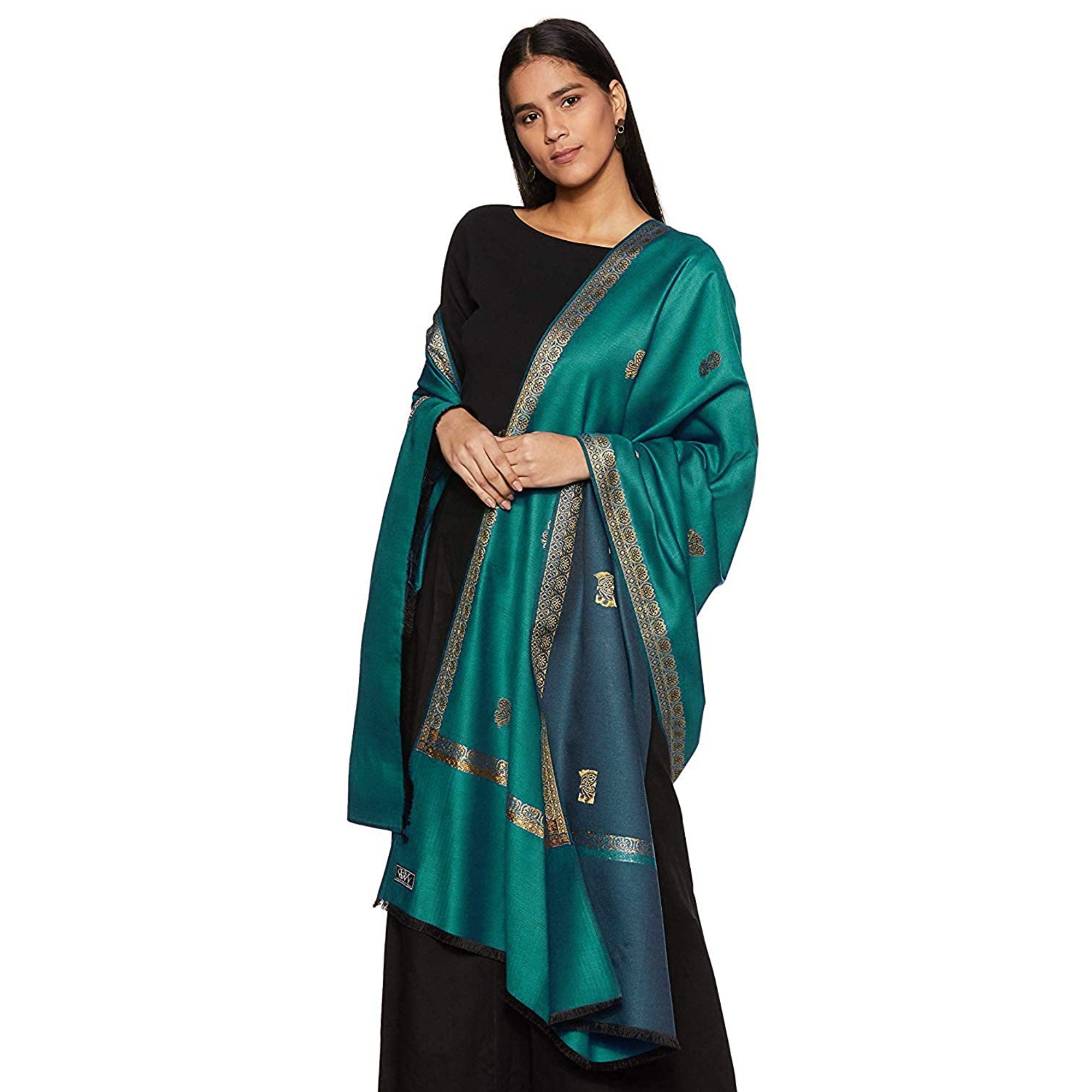 Traditional Golden Tilla Work Embroidery Handcrafted Cashmere - Etsy