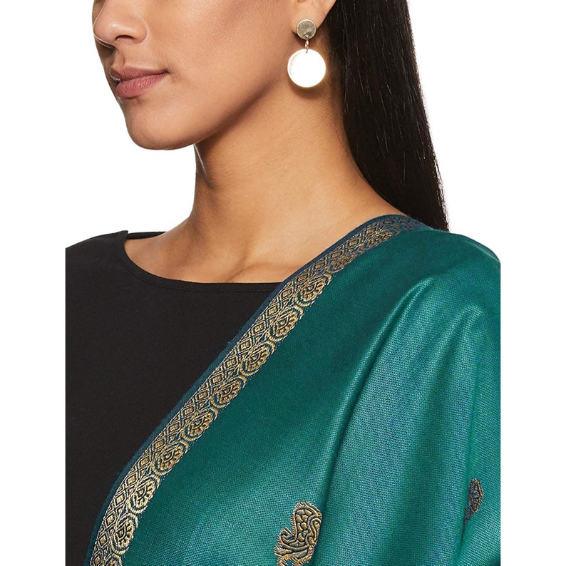 Traditional Golden Tilla Work Embroidery Handcrafted Cashmere | Etsy