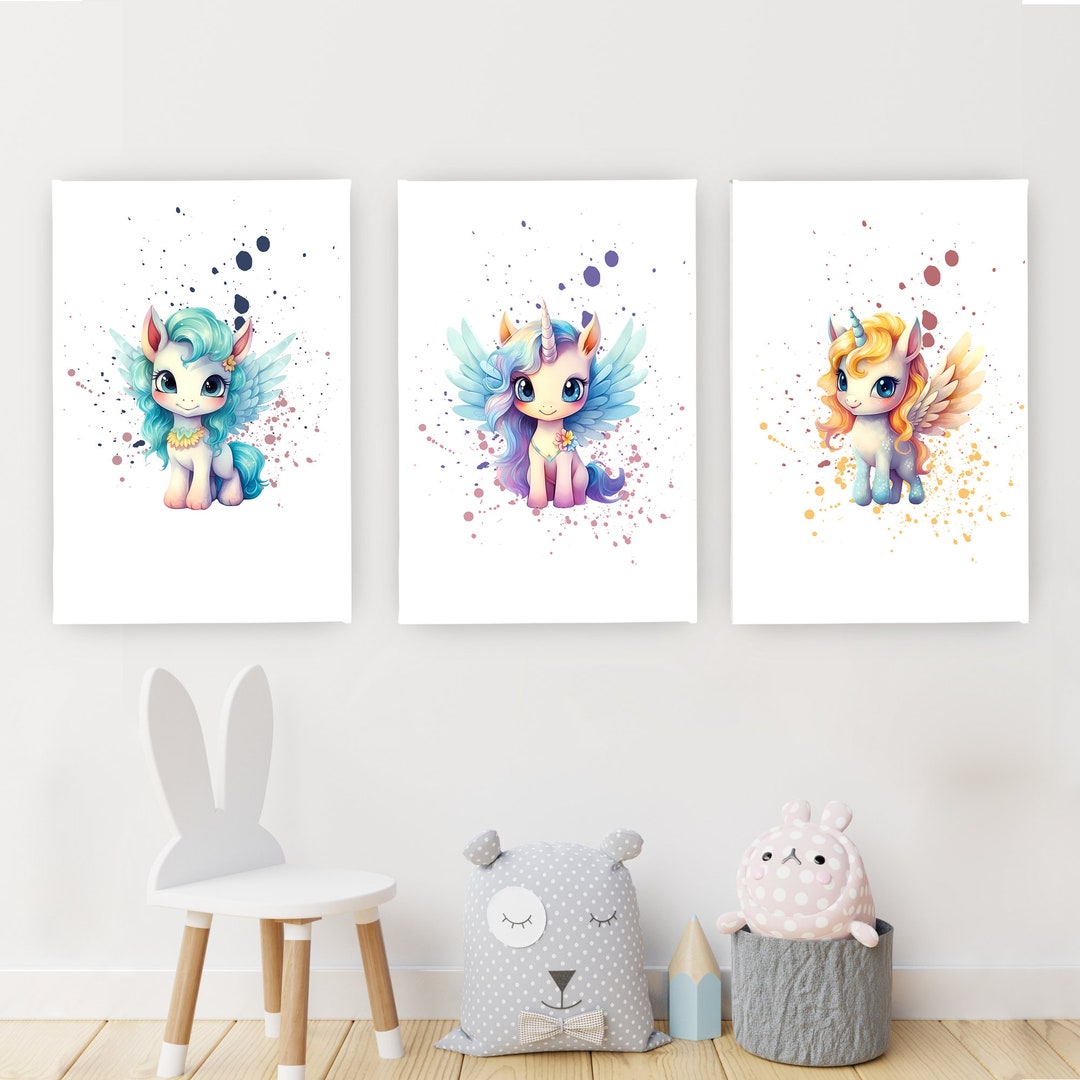 Magical My Little Pony Wall Art: Delightful Canvas for Little Pony Fans ...