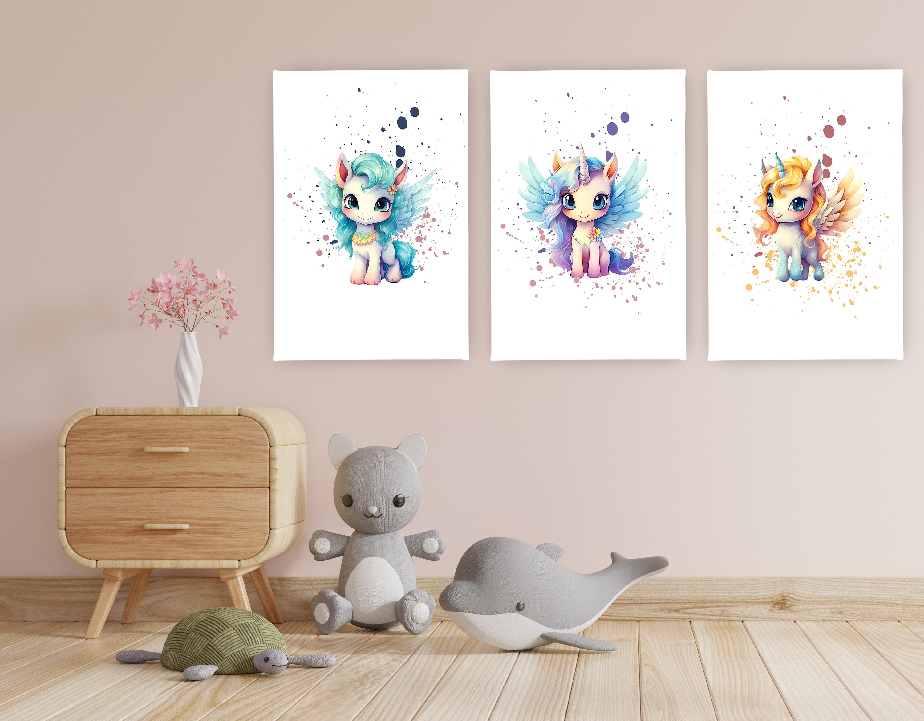 Magical My Little Pony Wall Art: Delightful Canvas for Little Pony Fans ...