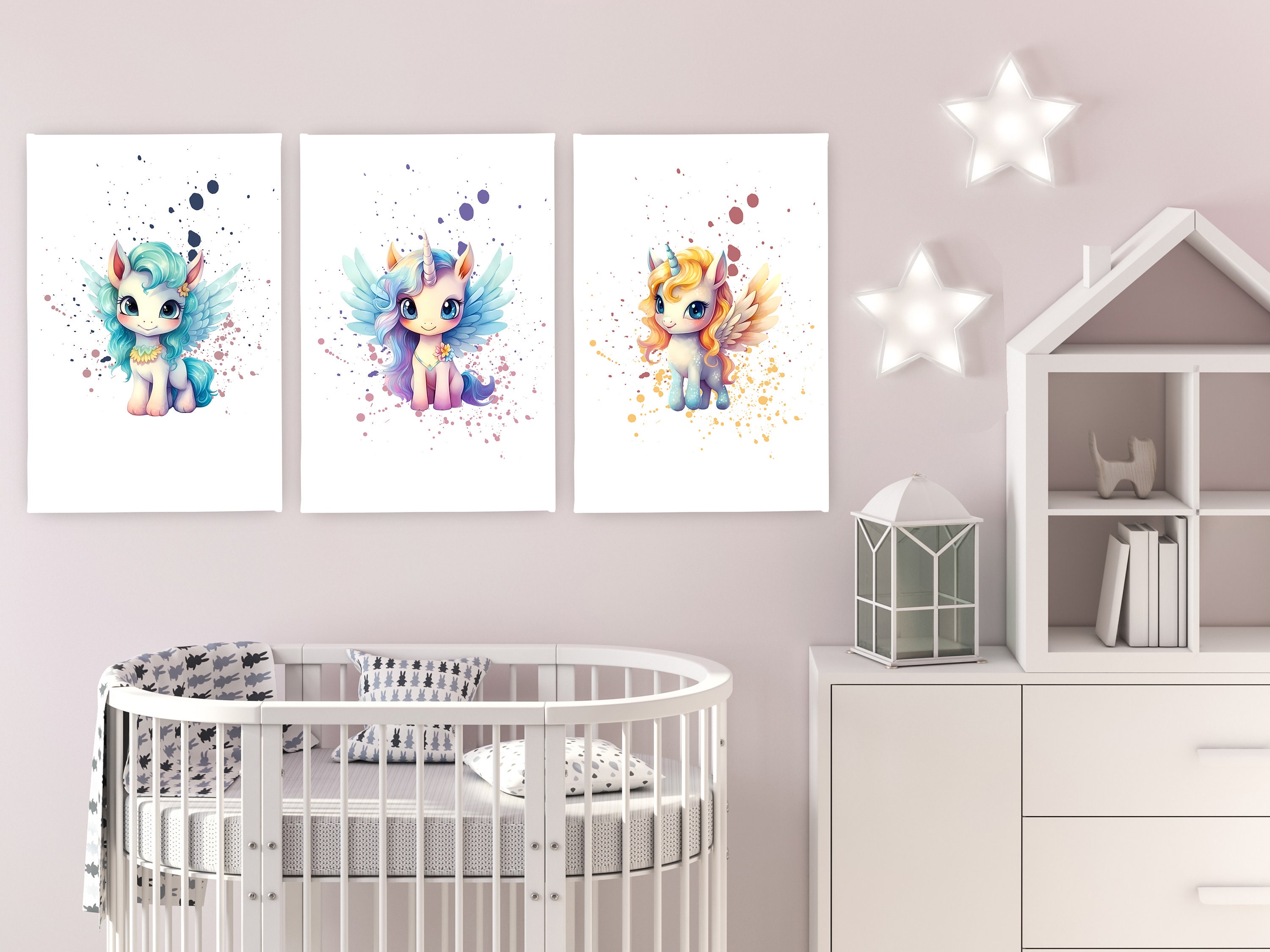 Magical My Little Pony Wall Art: Delightful Canvas for Little Pony Fans ...