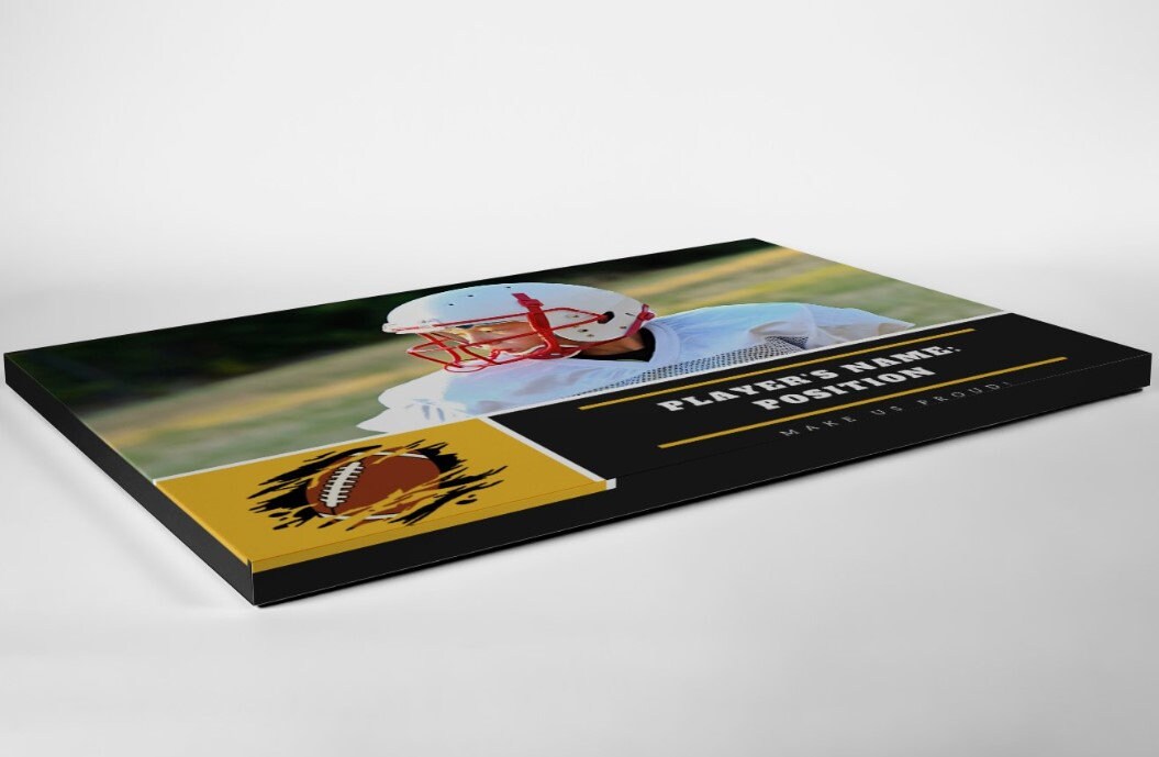 Custom Football Photo Collage / Sport Wall Art Decor / Football Wall ...