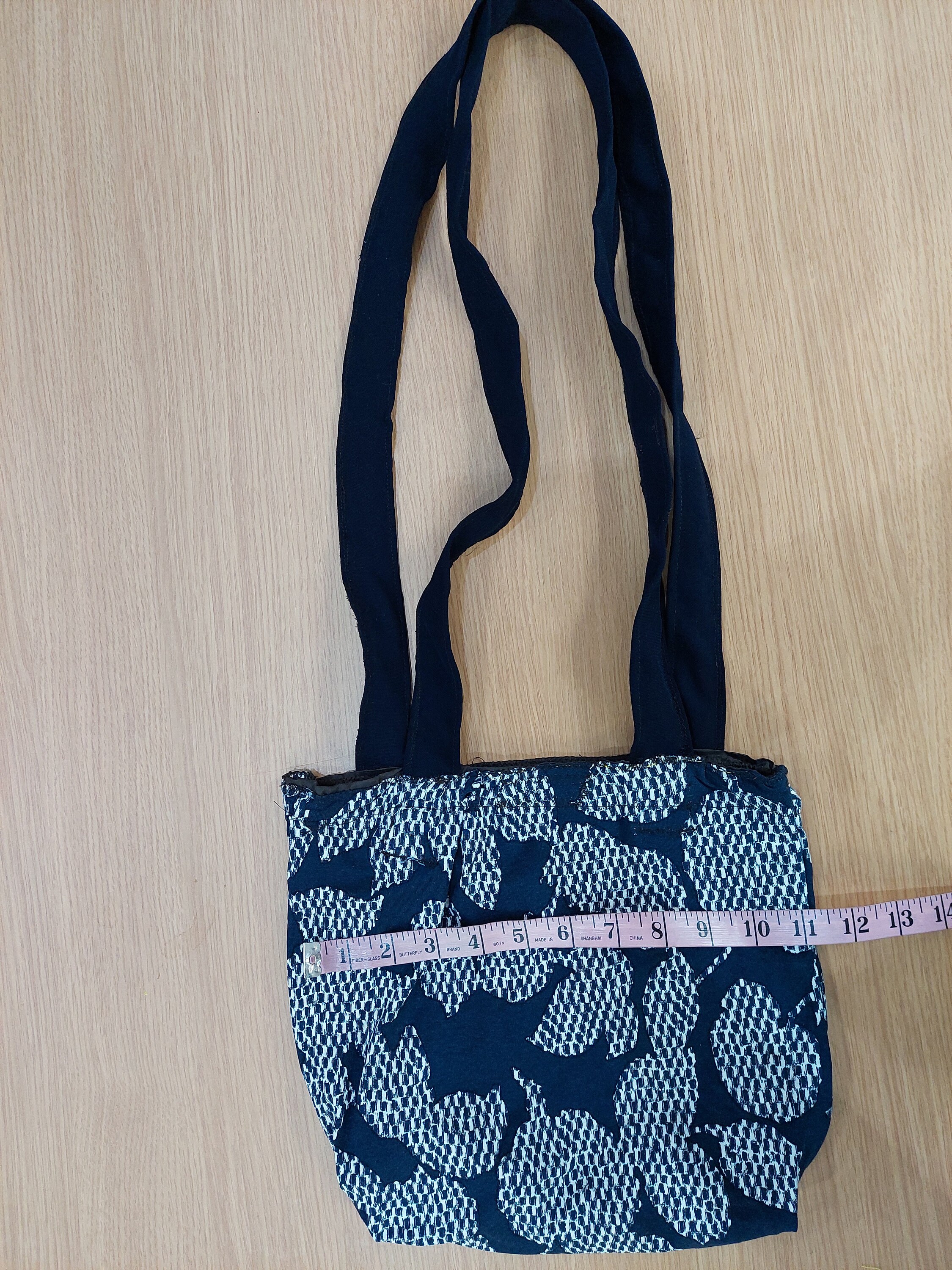 Handmade Blue Jersey Bag - Etsy