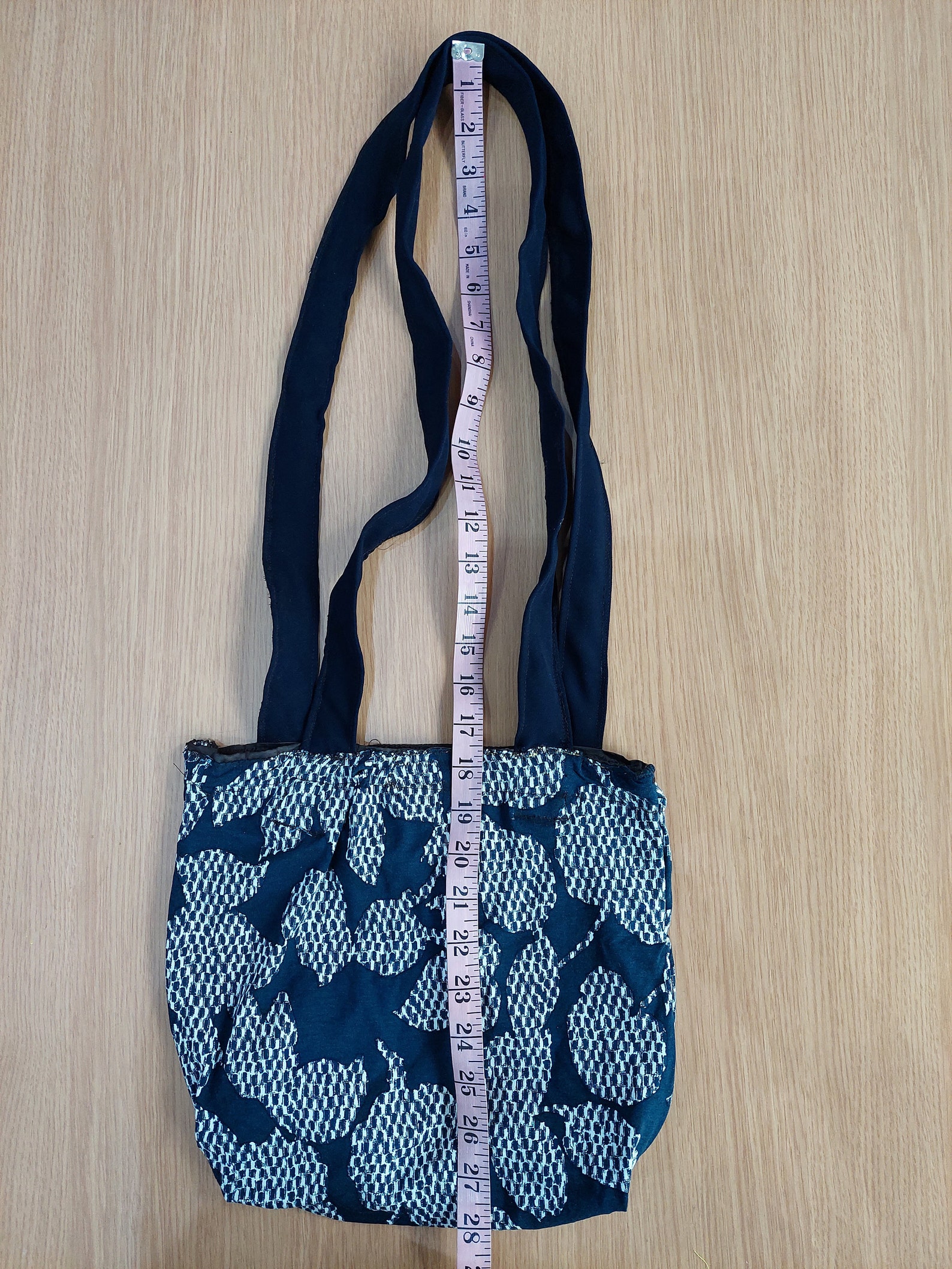 Handmade Blue Jersey Bag - Etsy