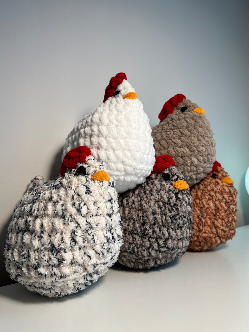 Pick Any FOUR Crochet Chickens! - Etsy