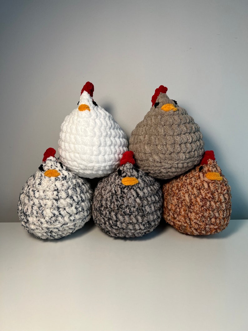 Pick Any FOUR Crochet Chickens! - Etsy