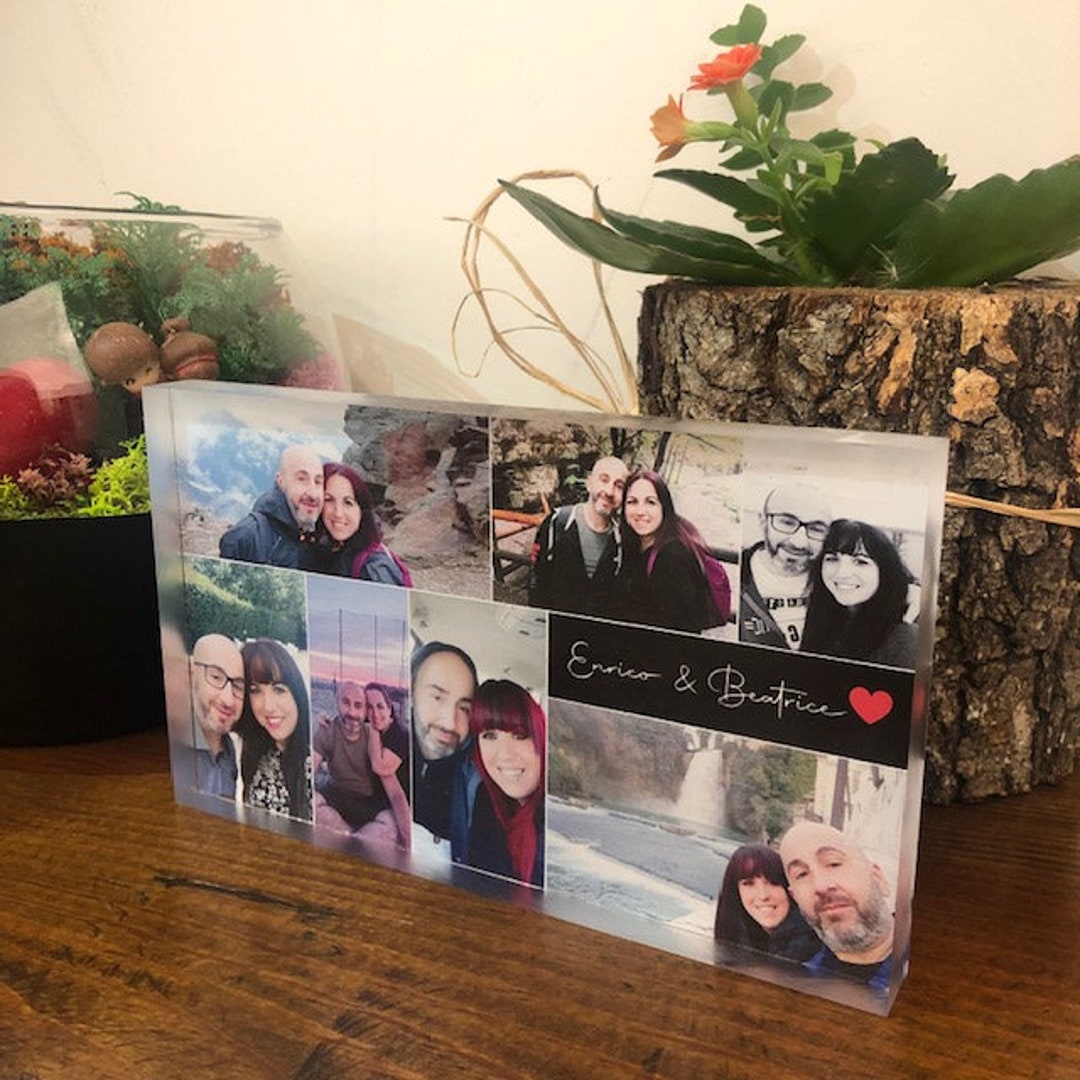 Photo Print Acrylic Glass Block Plaque With Custom Design - Etsy