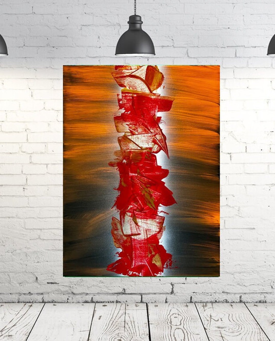 Royal Ladder ORIGINAL Acrylgemälde auf Leinwand Abstrakte Kunst - Etsy ...