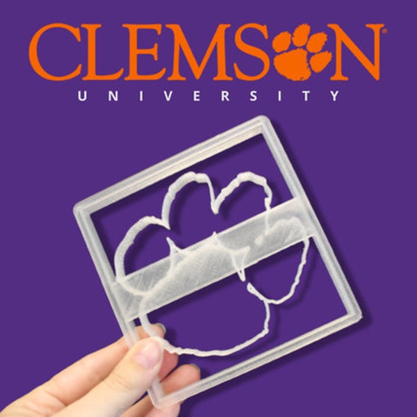 Clemson Paw Print - Etsy