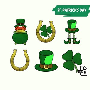 St. Patrick's Day Stained Glass Pattern Bundle Pack - Etsy
