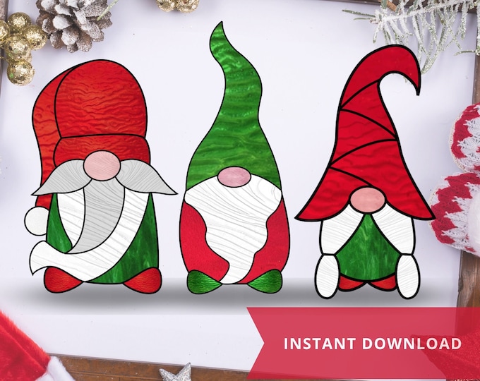 Easy Christmas Candy Stained Glass Pattern • Digital Download - Etsy Canada