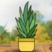 Agave Stained Glass Pattern • Beginner Friendly (digital Download) - Etsy