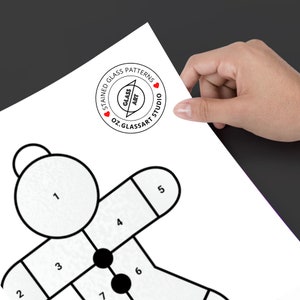 Gingerbread Man Stained Glass Pattern • Christmas Pattern to Download ...