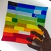 Fused Glass Plate, Modern & Handmade Rainbow Colors Plate, Unique Gift ...