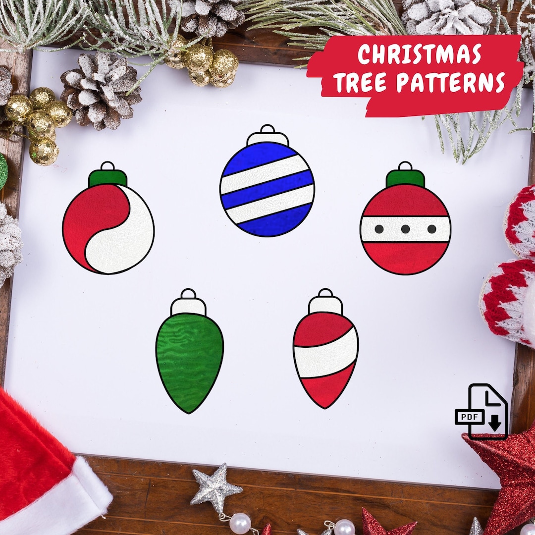 Christmas Tree Ornament Design • Christmas Tree Patterns to Download - Etsy