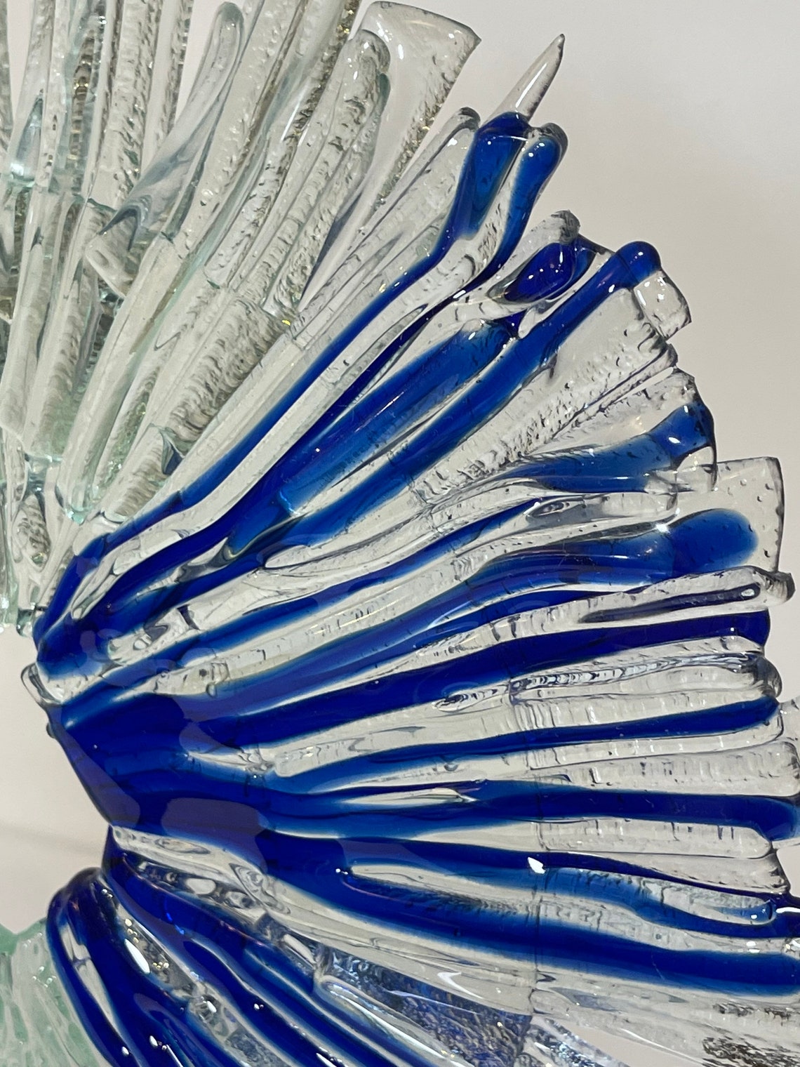 Modern Glass Disc Sculpture Abstract Fused Glass Disc - Etsy