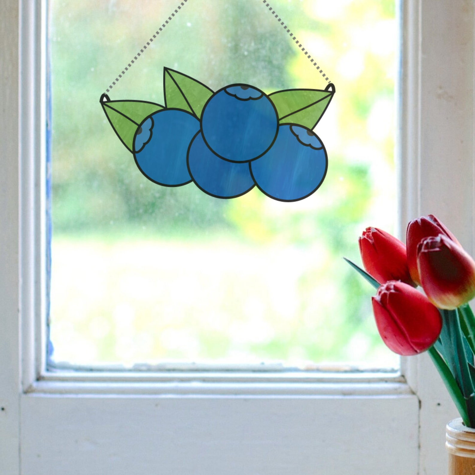 Blueberry Stained Glass Suncatcher Patterns Bundle Set of - Etsy