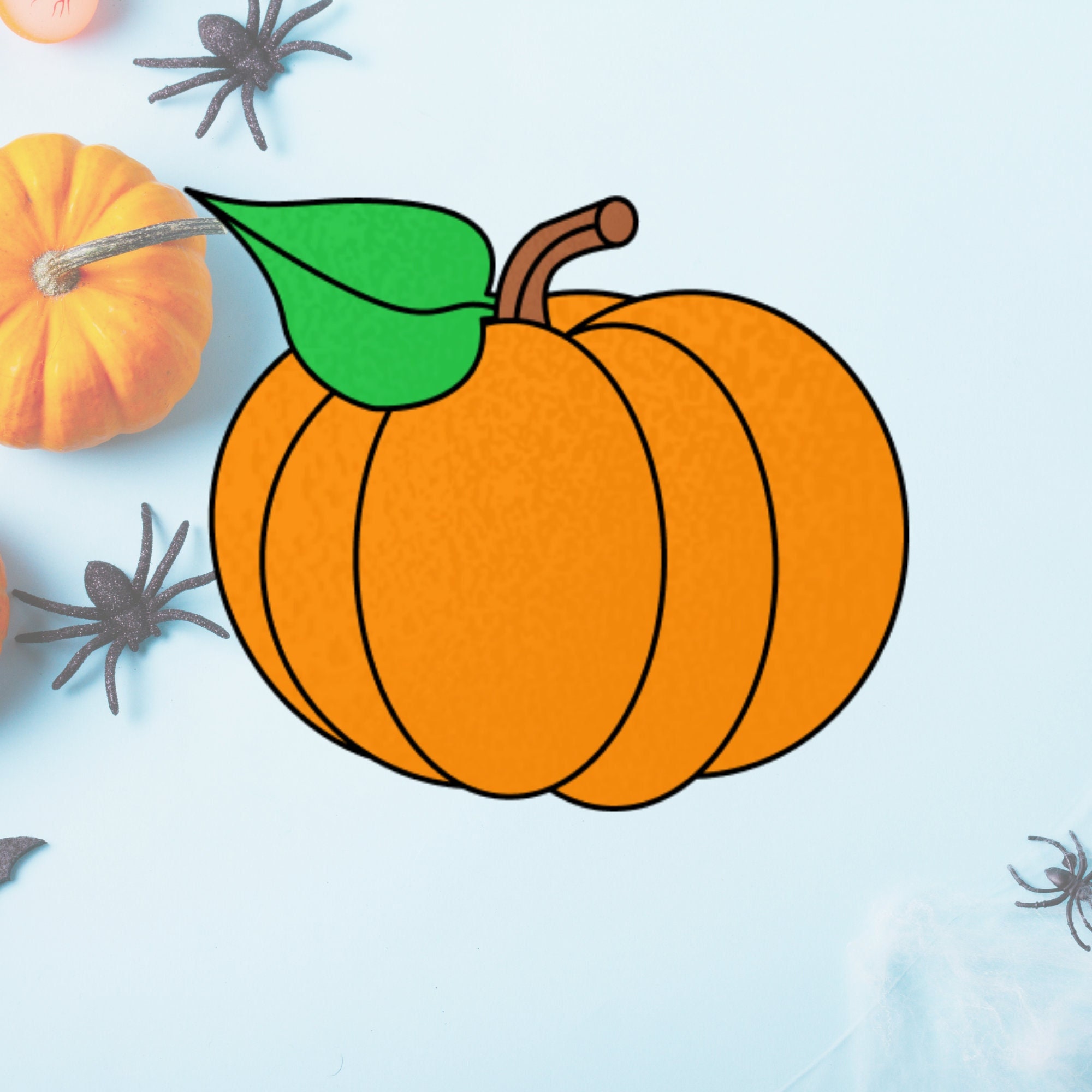 Pumpkin Stained Glass Pattern for Beginners | Halloween Pumpkin Pattern ...