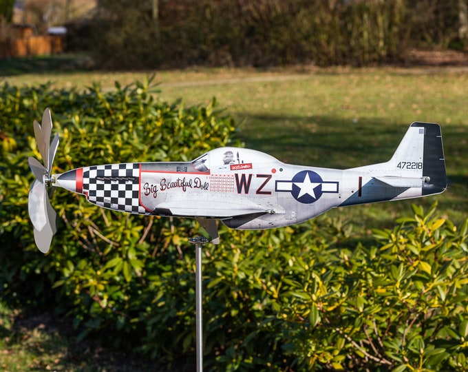 80 Cm (XL) Mustang P-51 D Windmill Aircraft Garden Decoration ...
