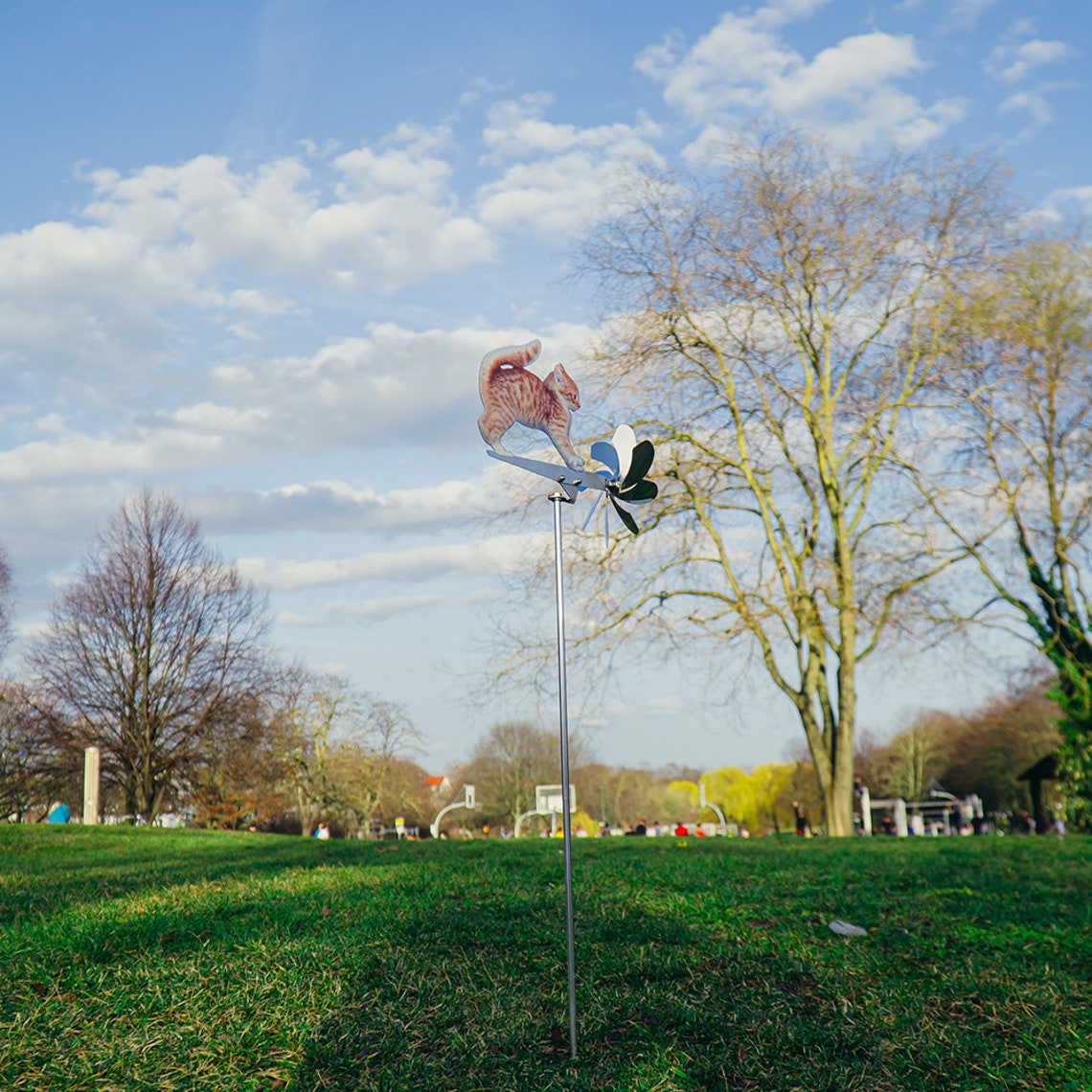 Cat With Propeller as Wind Spinner to Decorate Your Garden - Etsy