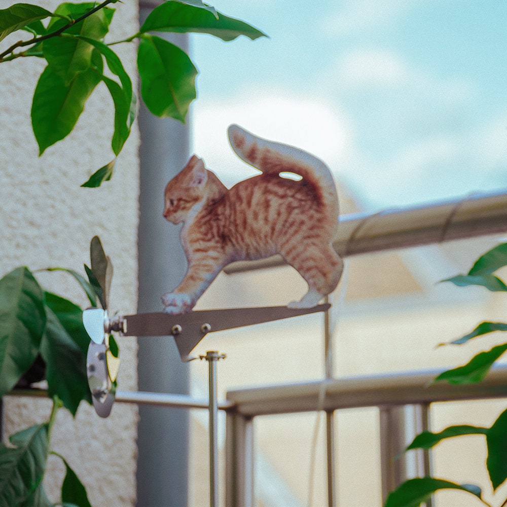 Cat With Propeller as Wind Spinner to Decorate Your Garden - Etsy
