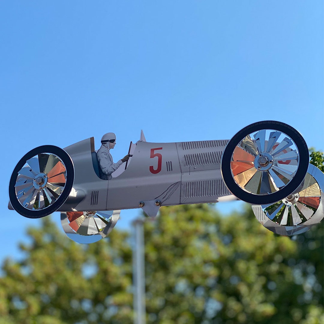 Mercedes-benz W 25 “silberpfeil” Classic Racing Car Windmill as Garden ...
