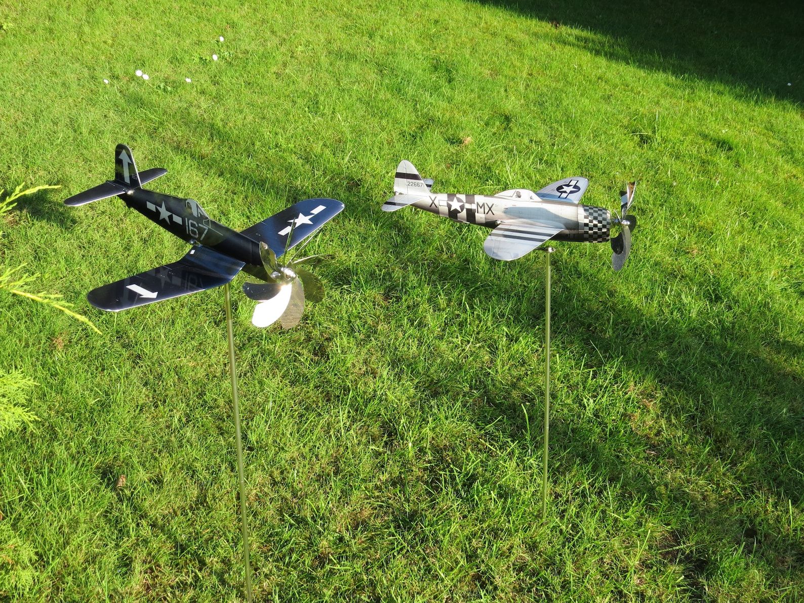 Corsair F4U Windmill, Aircraft Garden Decoration (43 Cm), Stainless ...