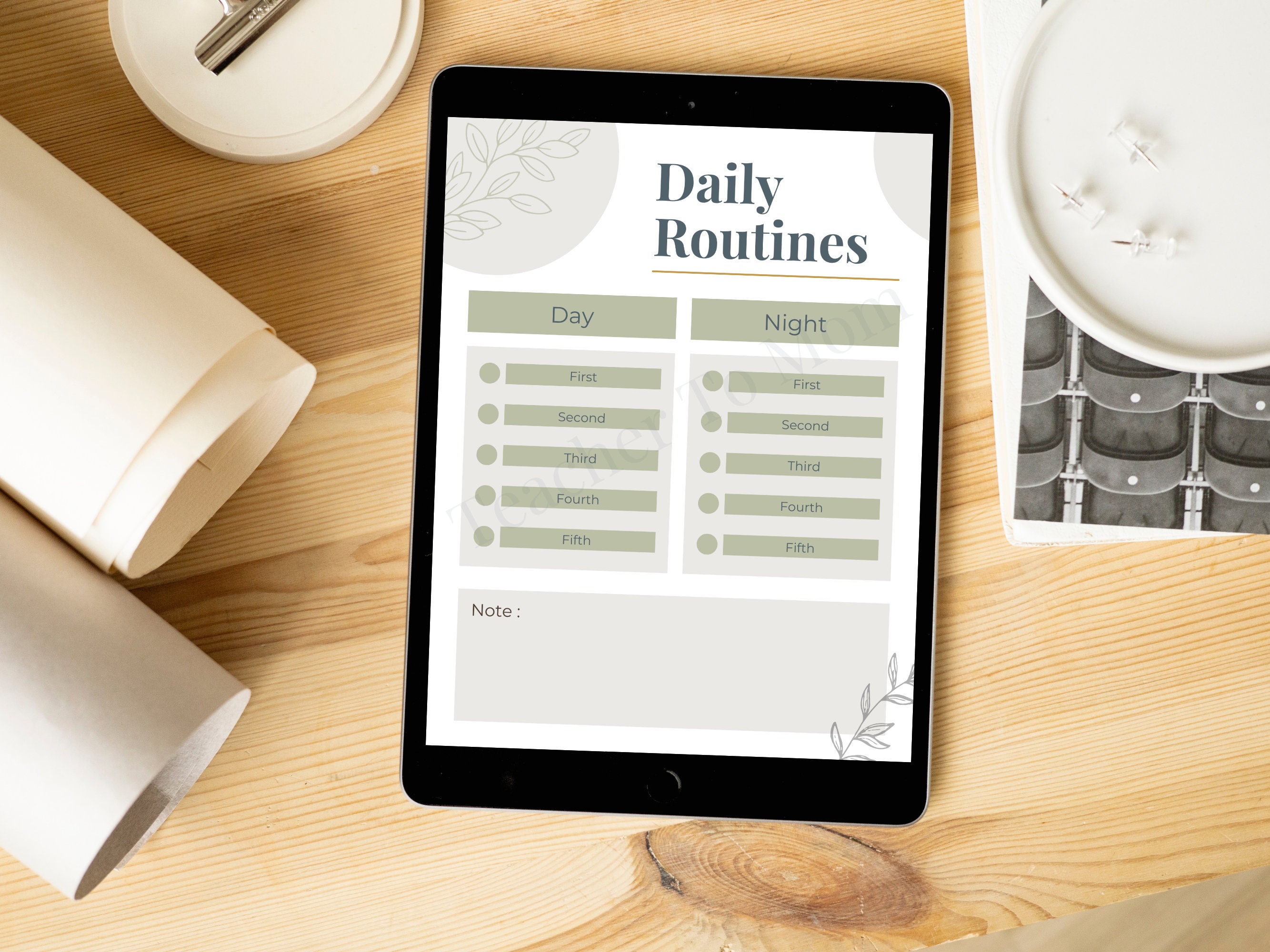 Routine Tracker | Canva Template| Digital File | Daily | Weekly - Etsy