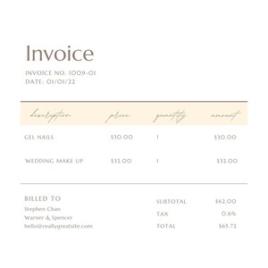 Small Business Invoice Templates Download Editable - Etsy