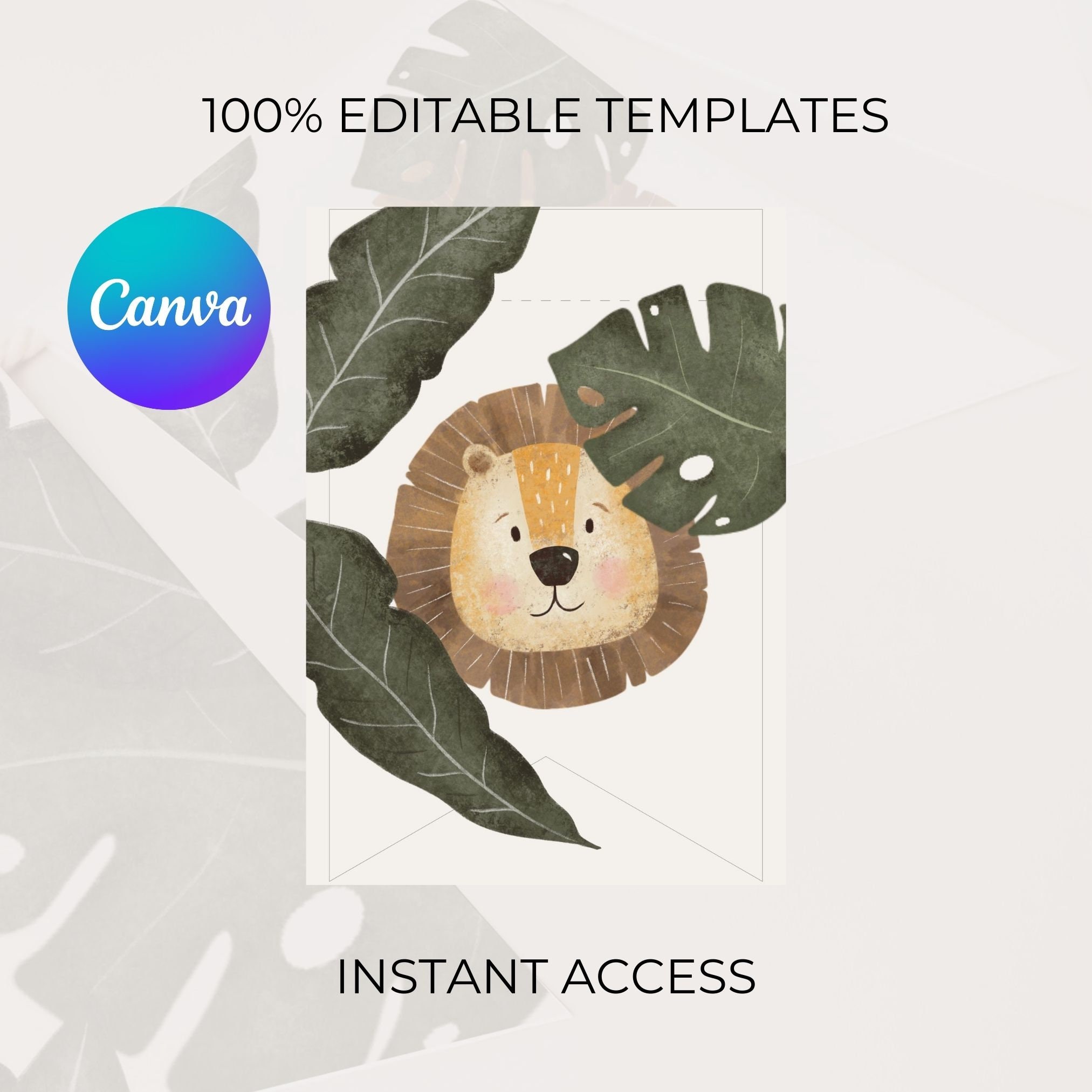 Safari Birthday Banner: Jungle Theme Decor (digital Download) - Etsy