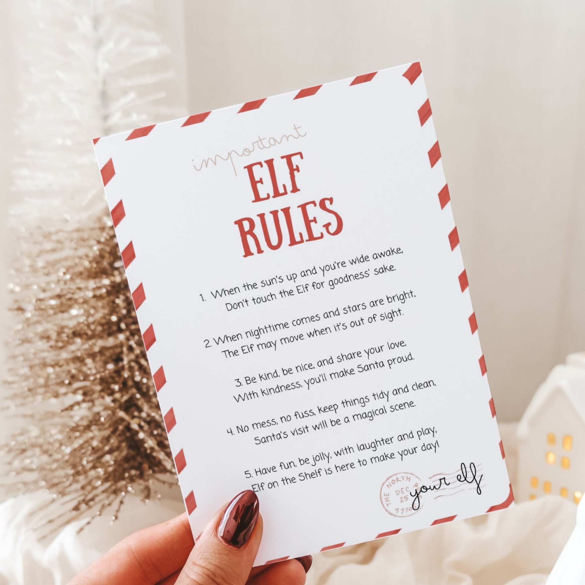 EDITABLE Elf Rules, Elf Goodbye Letter, Elf Welcome Letter, Elf Arrival ...