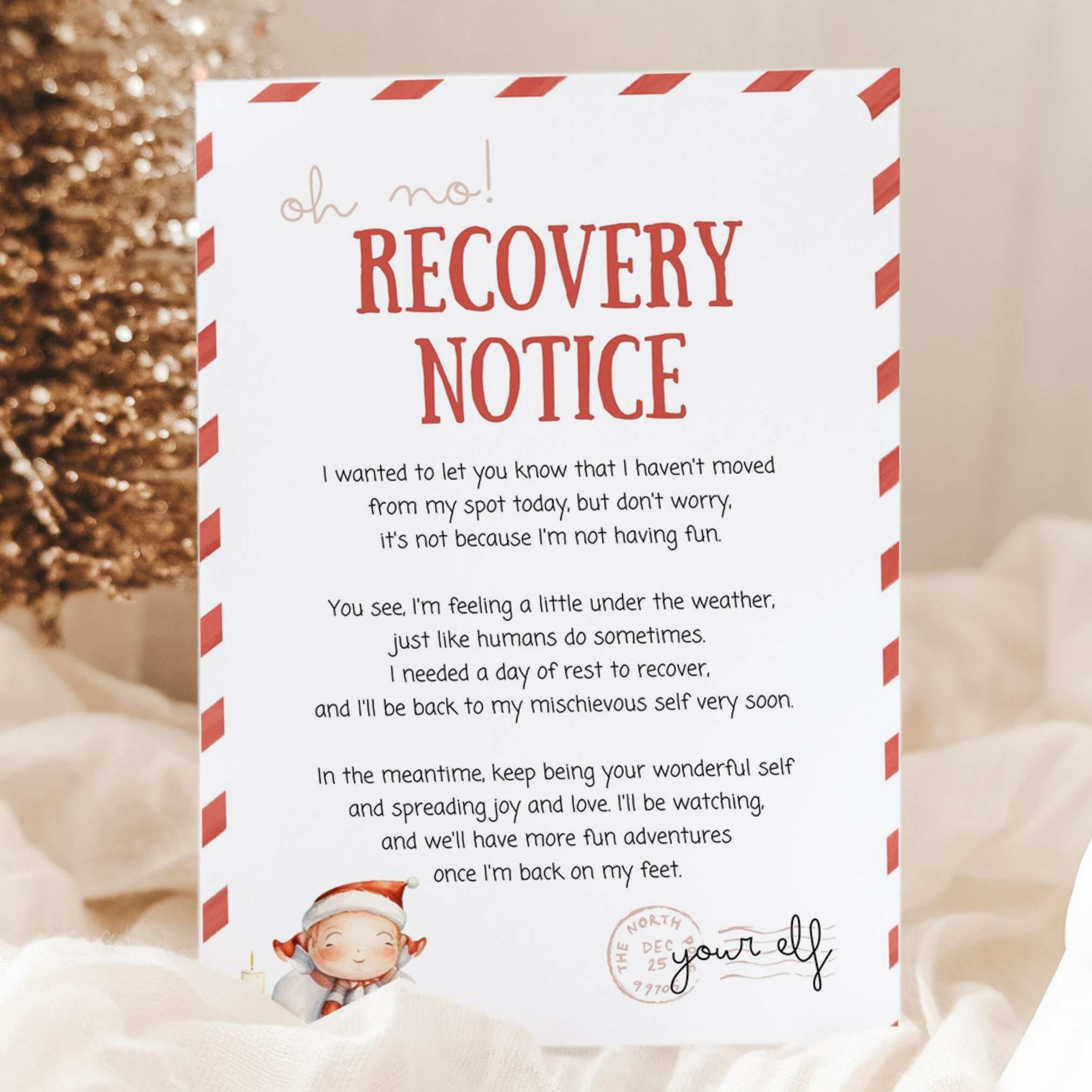 EDITABLE Elf Printable Ideas, Elf Welcome Letter, Elf Arrival Letter ...
