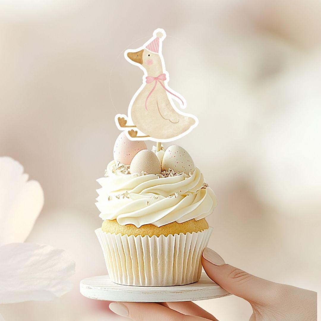 Silly Goose Birthday Cupcake Toppers – Printable Party Decor – Easy DIY ...