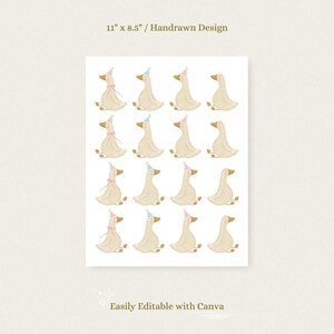 Silly Goose Birthday Cupcake Toppers – Printable Party Decor – Easy DIY ...