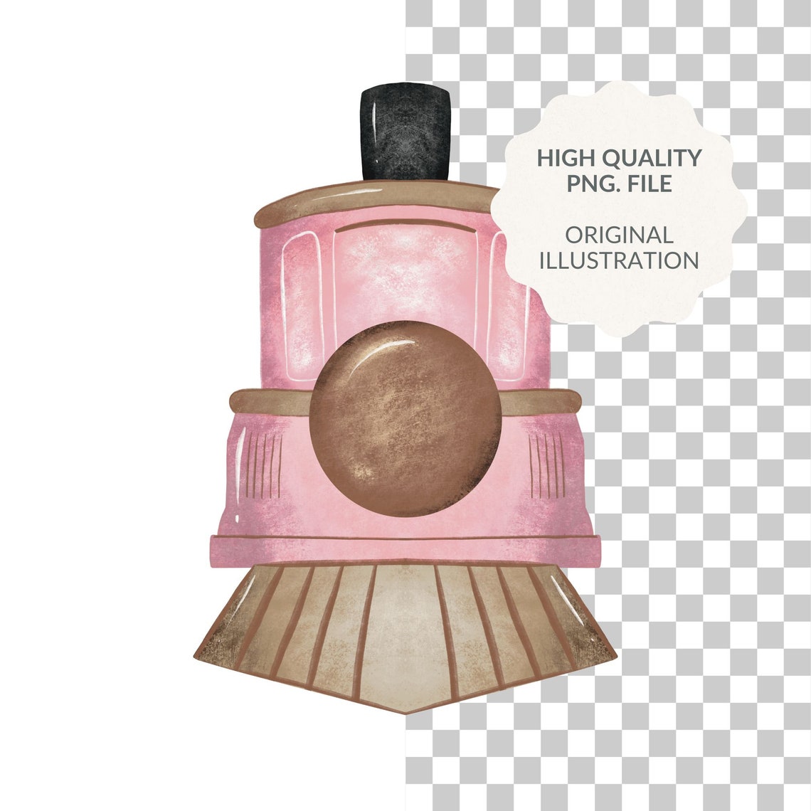 Pink Train Second Birthday Decoration: All Aboard Printable (digital ...