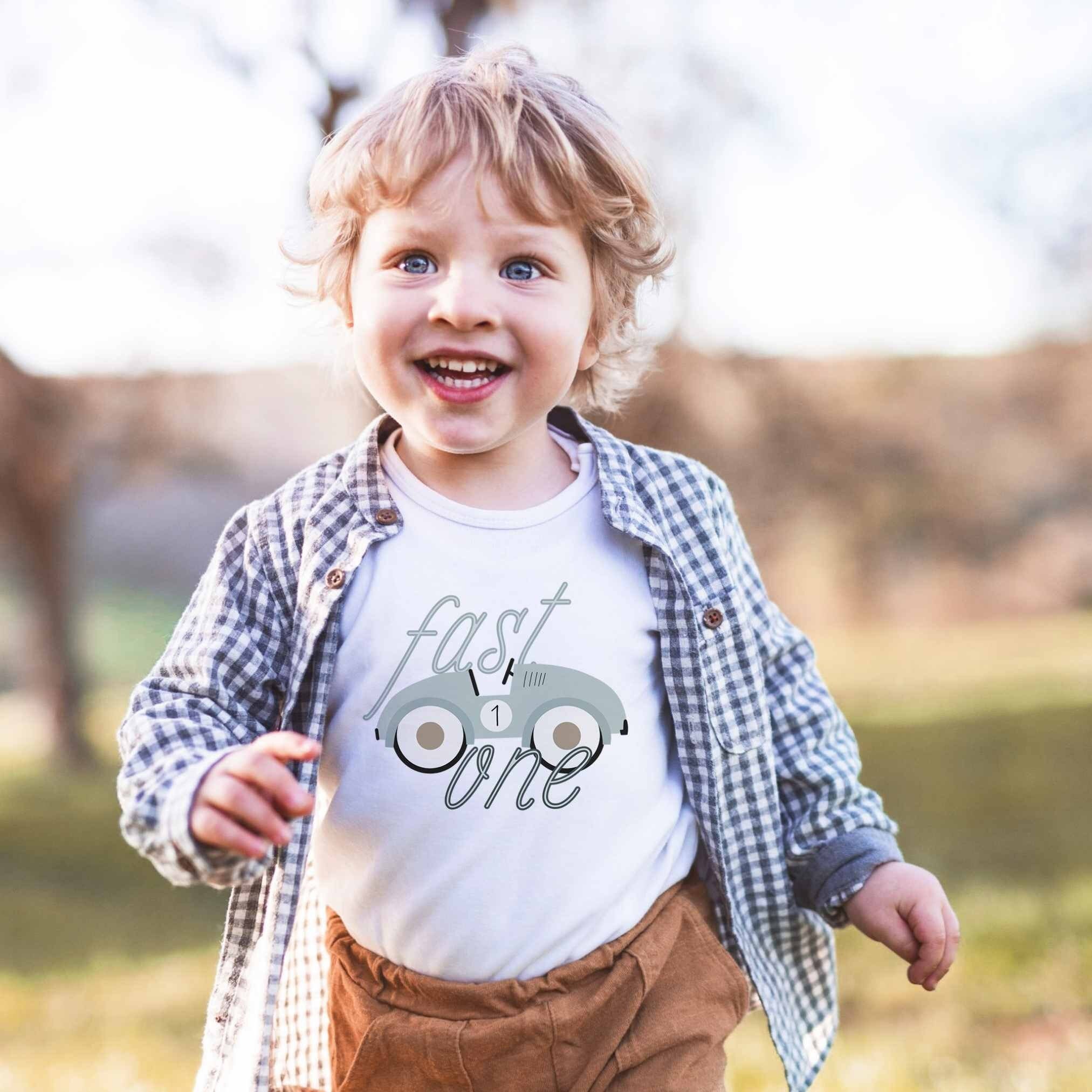 Editable Fast One Birthday Shirt SVG Template: Race Car First Birthday ...