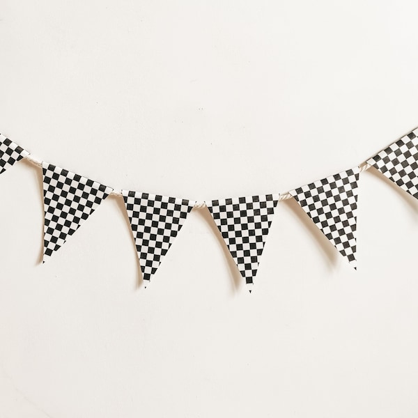 Checkered Flags Banner - Etsy