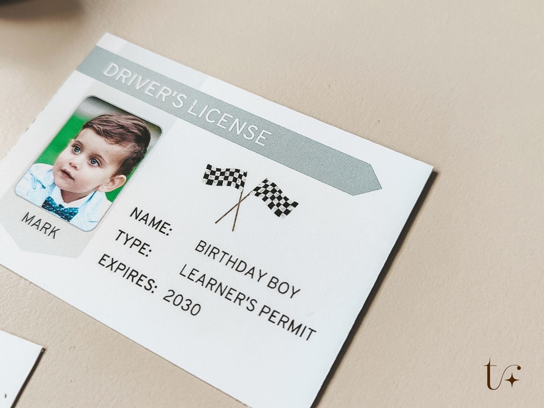 Drivers License Race Car Birthday Party Decorations and Favors ...