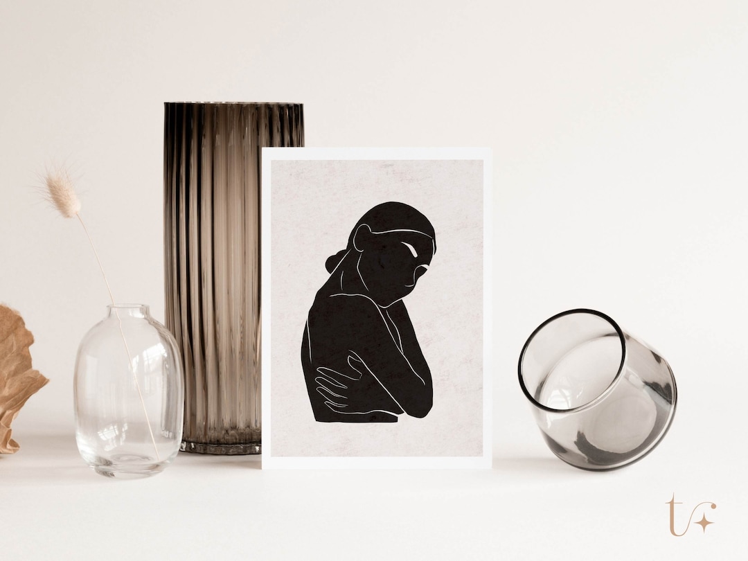 Custom Line Art Portrait: Minimalist Faceless Sketch (digital Download ...