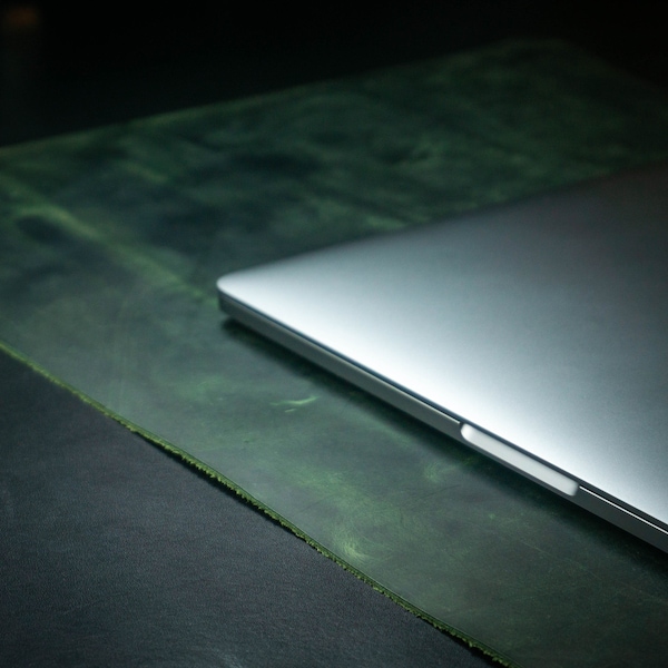 Green Leather Desk Accessories - Etsy