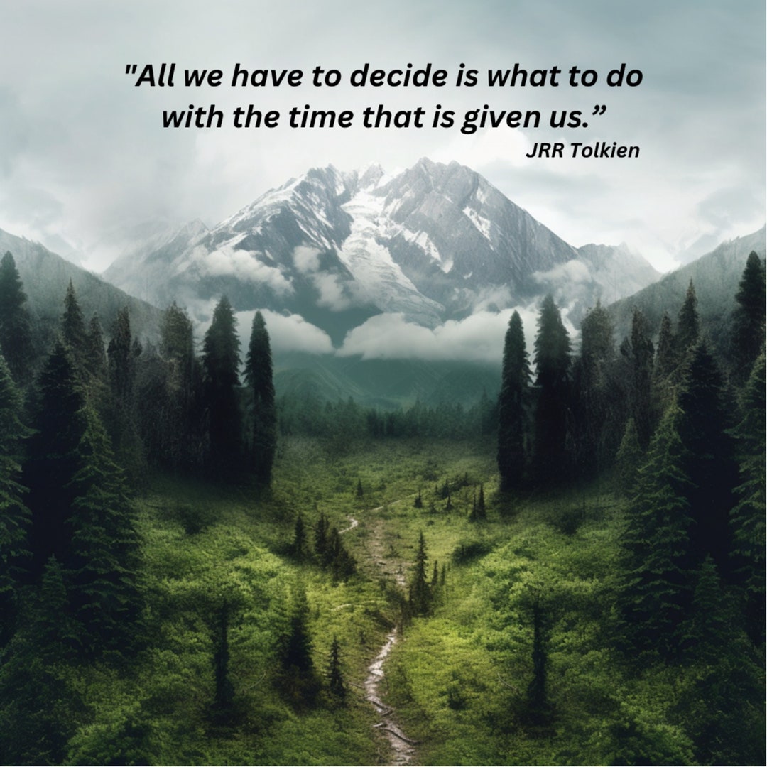 JRR Tolkien Quote About Life Inspirational Wall Art Recovery - Etsy